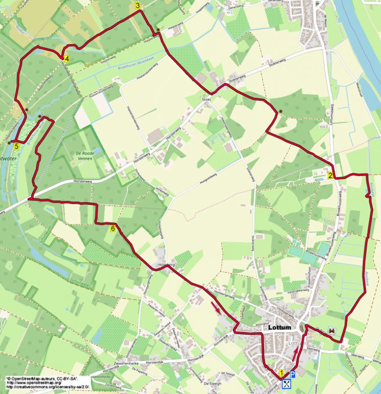 1165. Lottum 11,3 km – Wandelgids Zuid-Limburg
