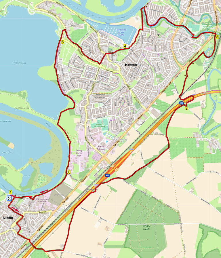 1428. Linne – Herten 15,1 km – Wandelgids Zuid-Limburg