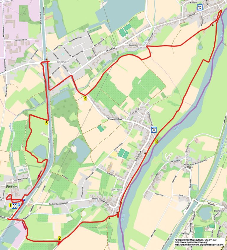 954. Rekem 13,2 km – Wandelgids Zuid-Limburg